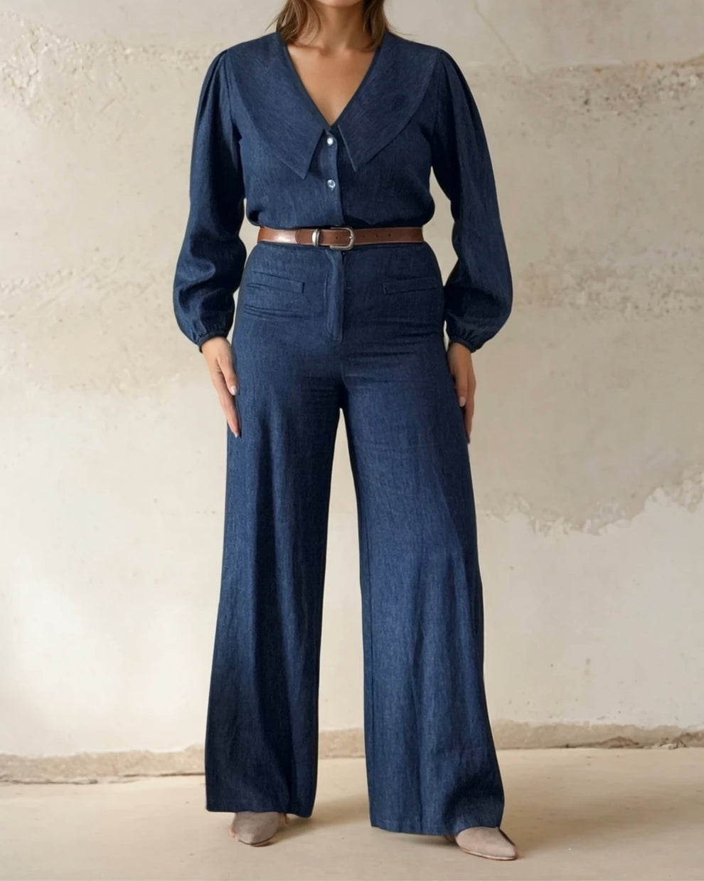 Denim Hemp/Cotton Blend Pants | Handmade in Australia | Maggie the Label